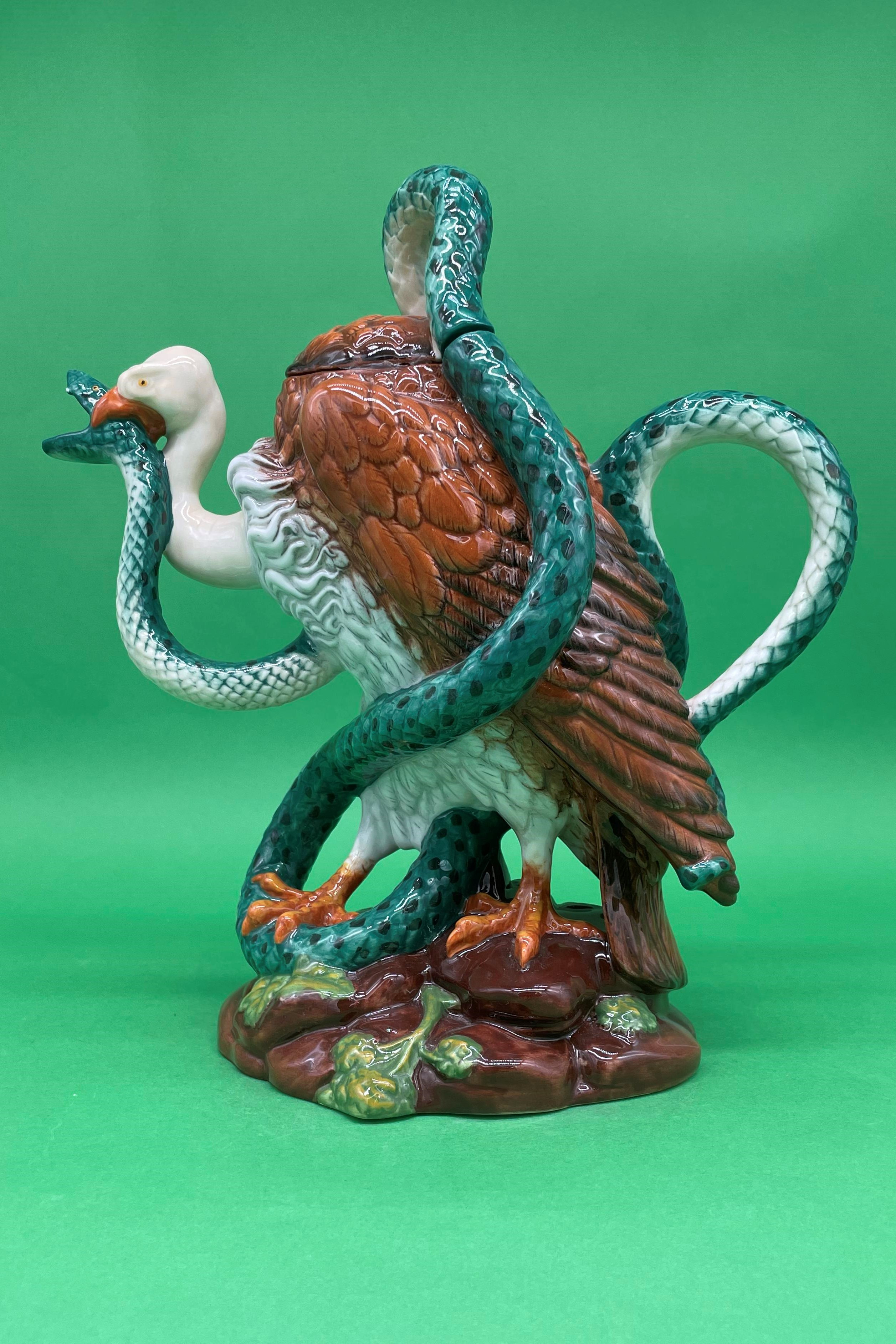 Vulture & Python teapot - Minton 2001